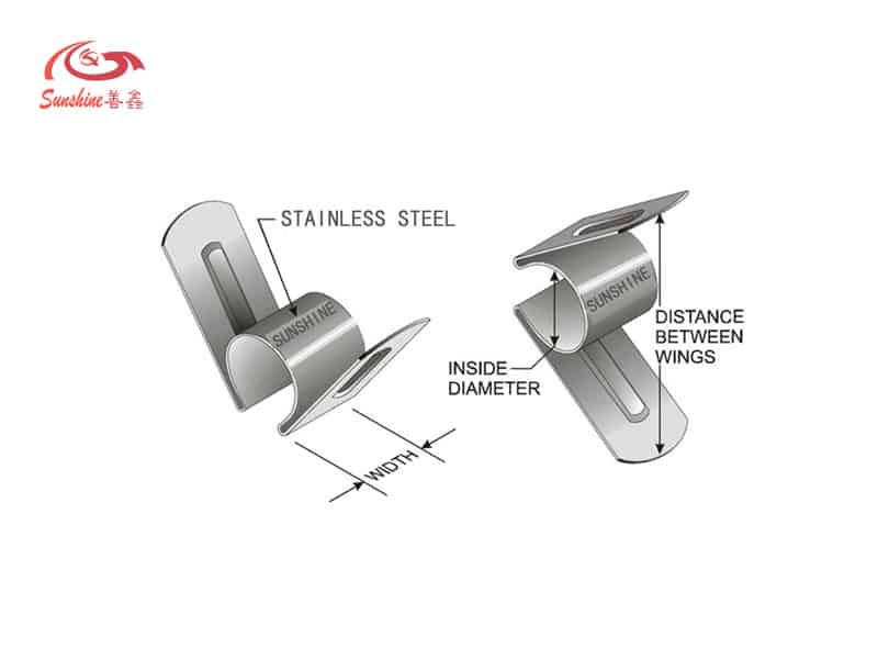 Stainless steel M type terminal clamps - Sunshine